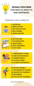 21 Daily Routines For Health, Wealth, and Happiness