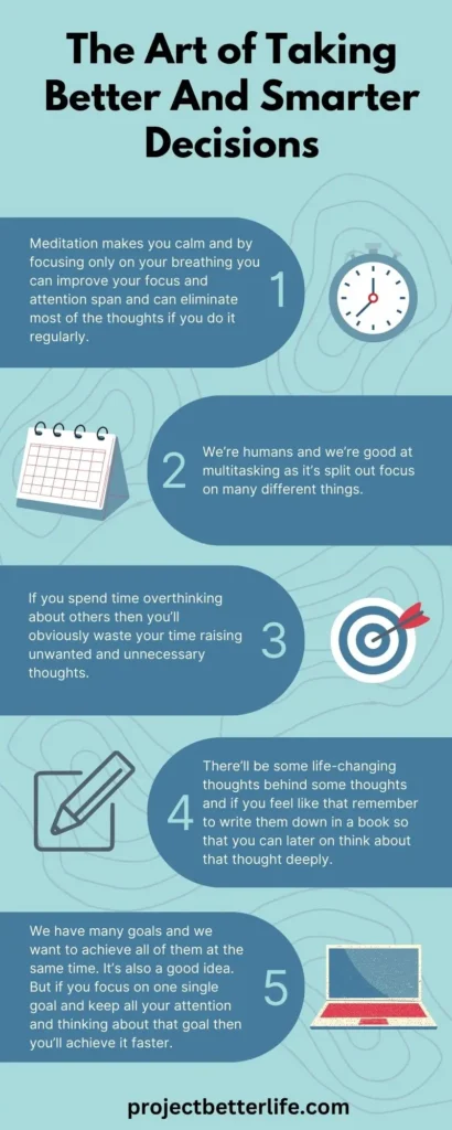 The Art of Taking Better And Smarter Decisions (3-Step Formula)