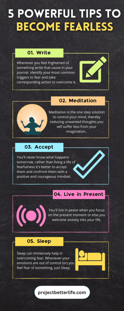 Become Fearless: 10 Powerful Tips To Conquer Fear and Achieve Calmness
